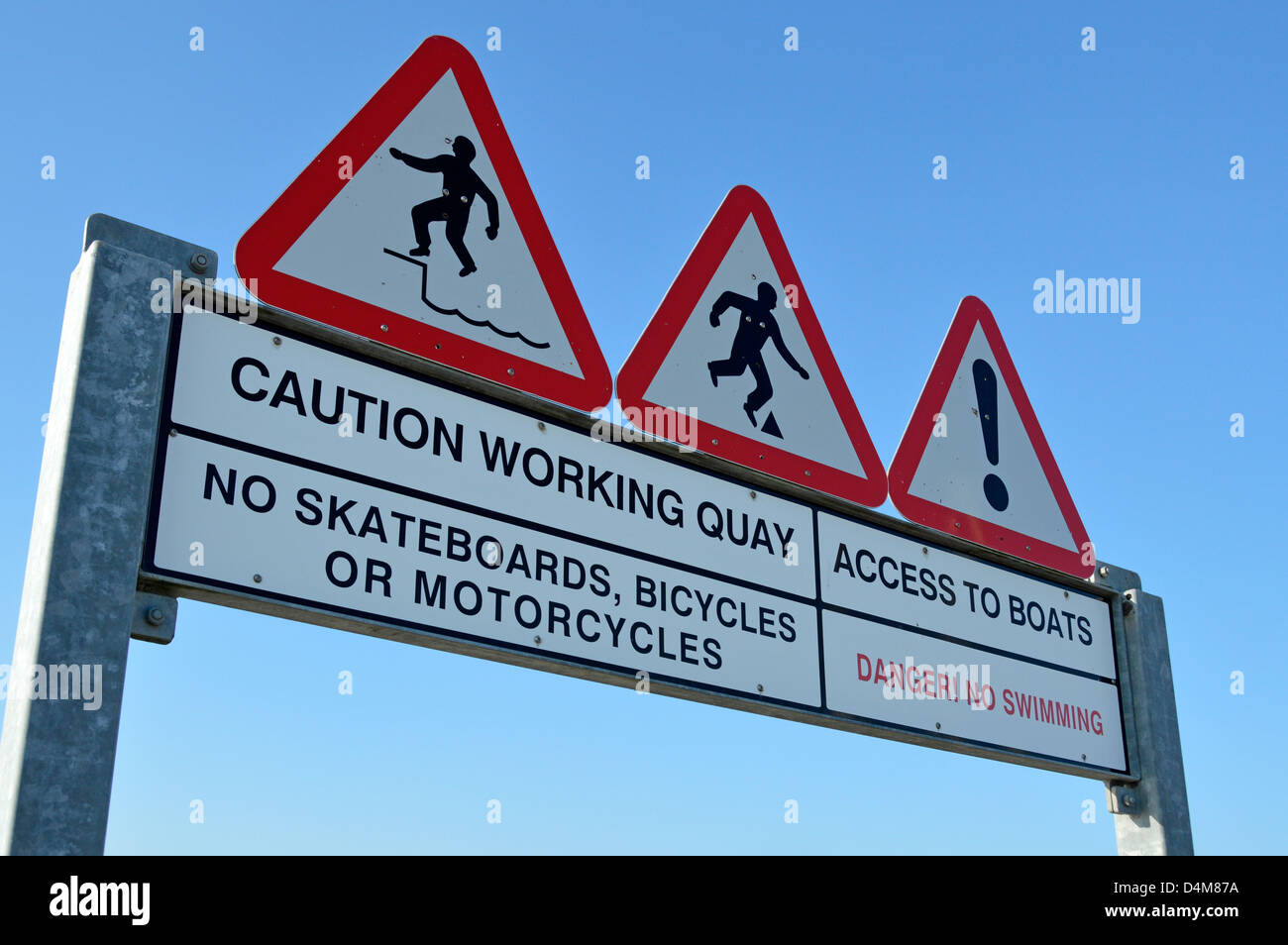 Hazard warning signs hi-res stock photography and images - Alamy
