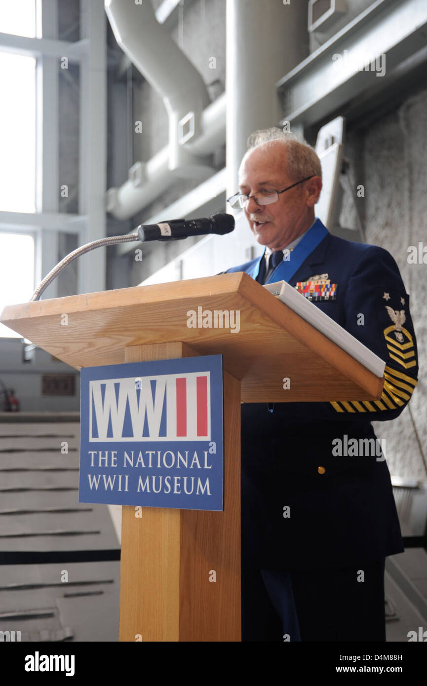 Master Chief Cogan's retirement ceremony was held at the World War II ...