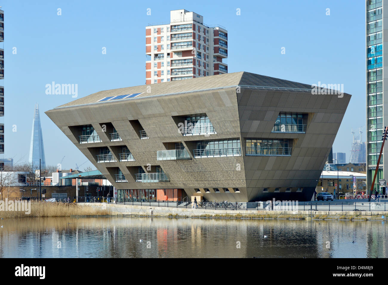 Modern architecture public library building Canada Water high rise ...