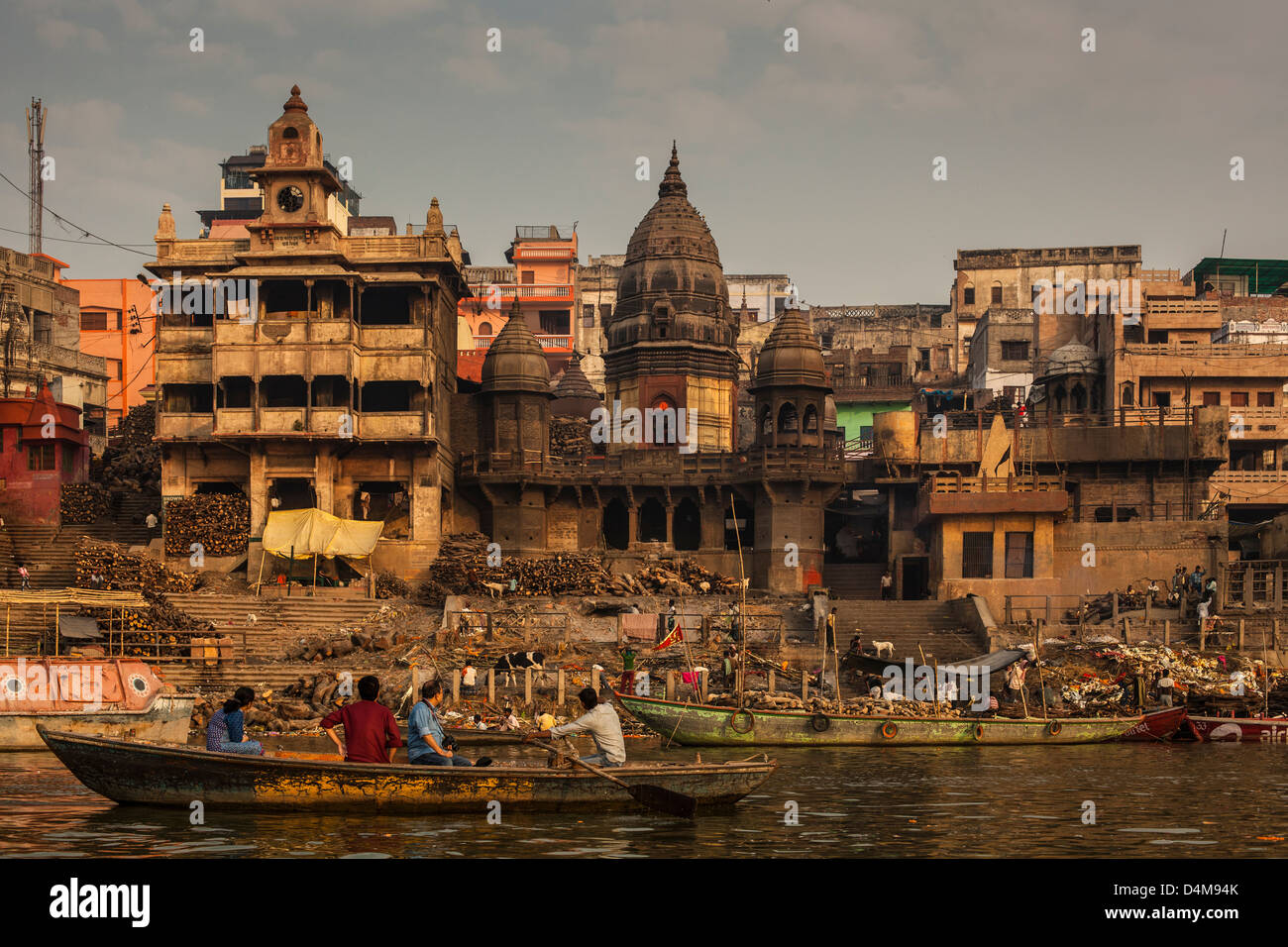 Varanasi cityscape at dawn, Uttar Pradesh, India Stock Photo - Alamy