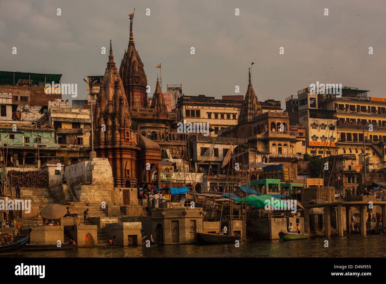 Varanasi cityscape at dawn, Uttar Pradesh, India Stock Photo - Alamy
