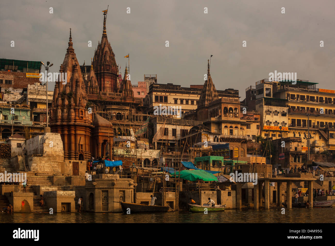 Varanasi cityscape at dawn, Uttar Pradesh, India Stock Photo - Alamy