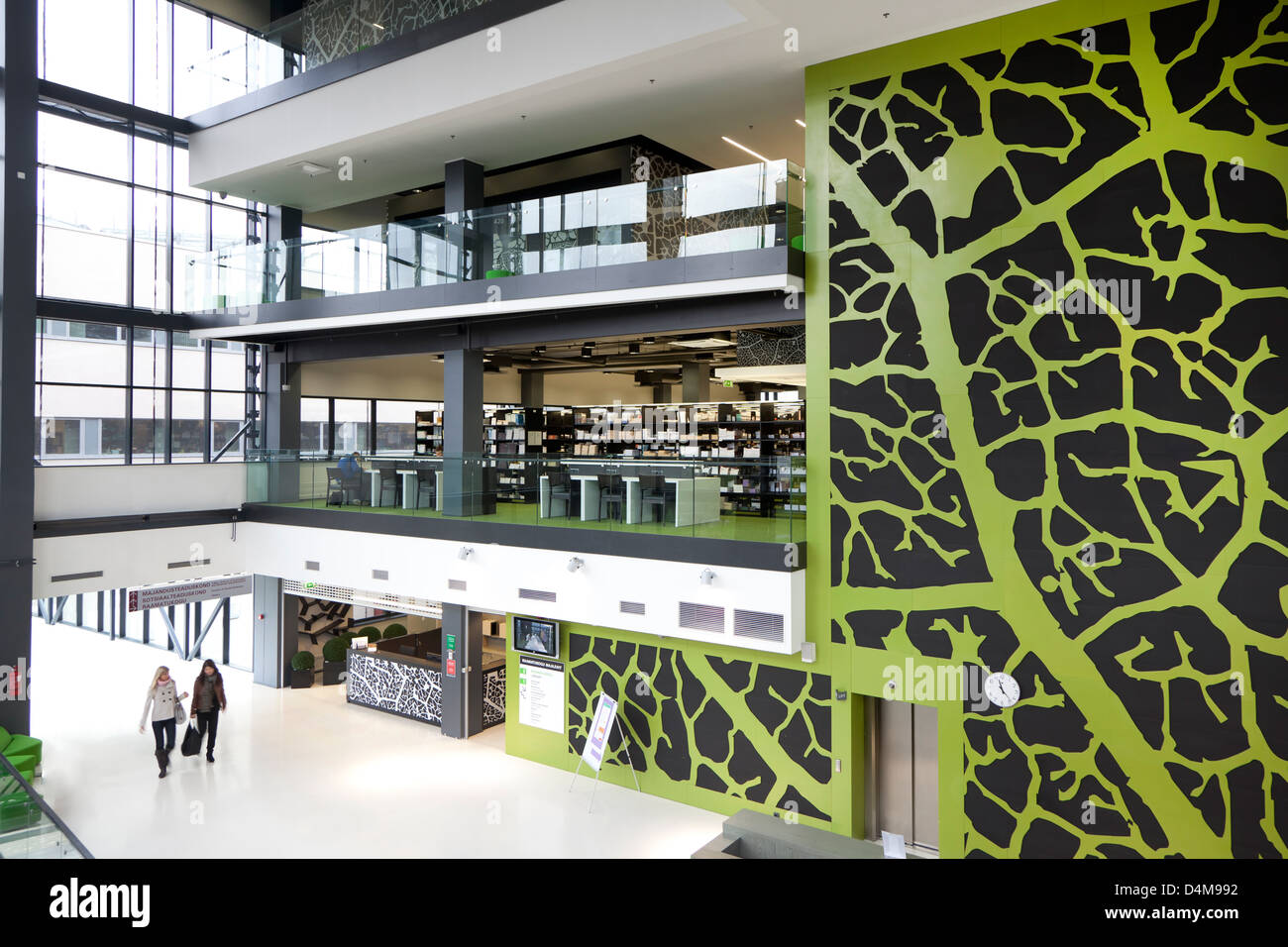 Tallinn, Estonia, the foyer of the library of the Technical University ...