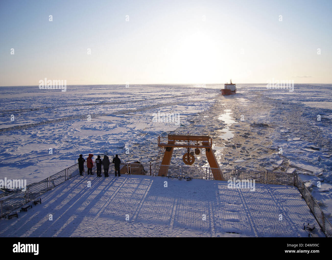 The Coast Guard Cutter Healy provided essential icebreaking and escort ...
