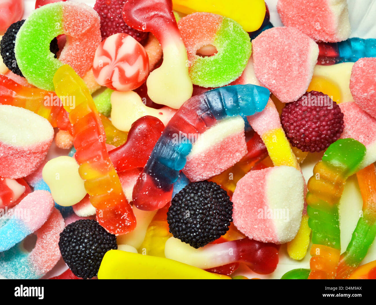 Colorful candies background Stock Photo - Alamy