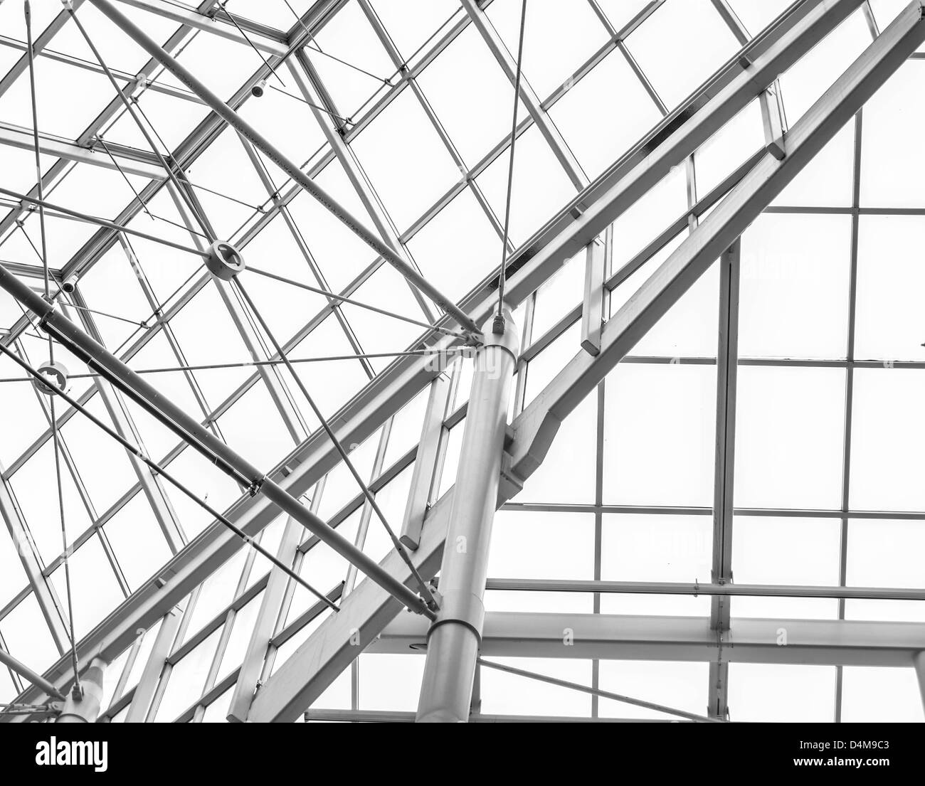 Modern architecture interior commercial Black and White Stock Photos ...