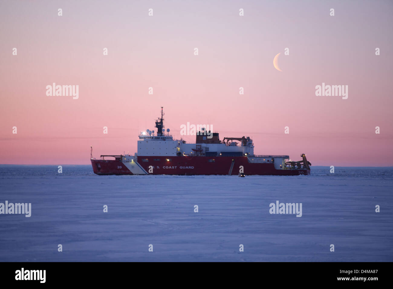 The Coast Guard Cutter Healy is an icebreaker vessel operating near ...