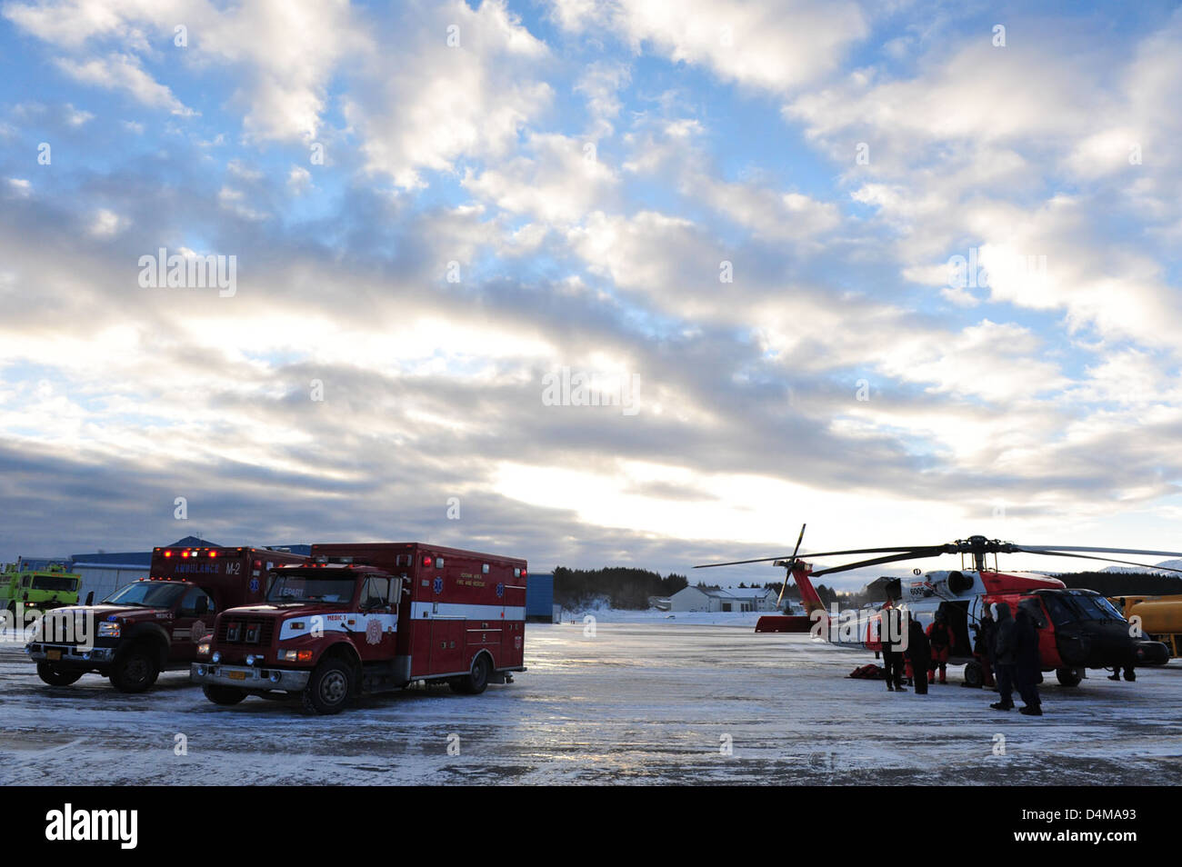 Coast Guard Air Station Kodiak successfully rescued 11 people stranded ...