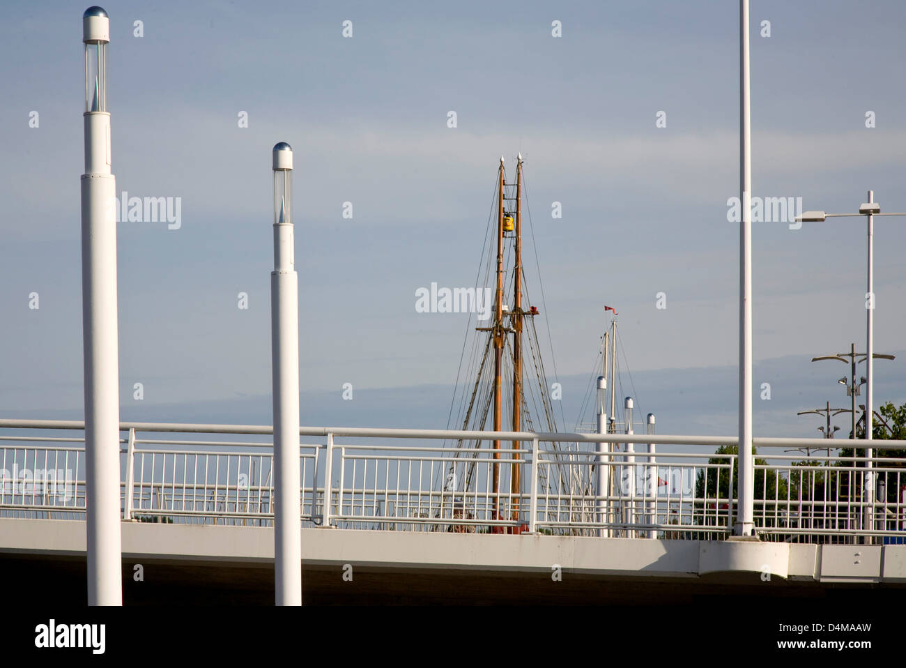 Kappeln, Germany, lanterns in the port of Kappeln Stock Photo - Alamy