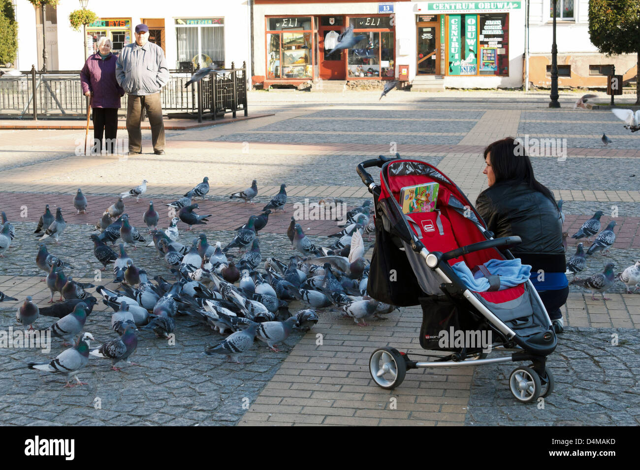 Pigeons square hi-res stock photography and images - Alamy