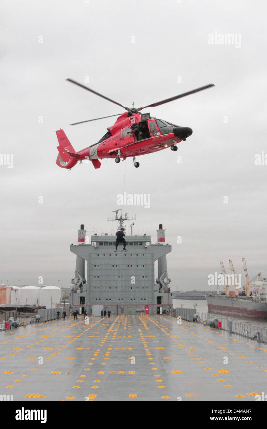 The U.S. Coast Guard’s Marine Safety Unit (MSU) Port Arthur conducts ...
