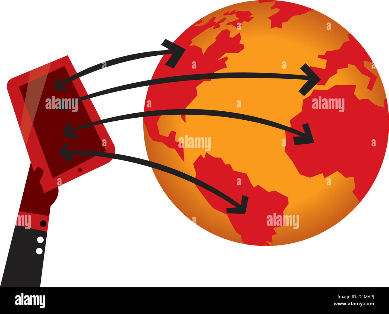 Sending or receiving information hi-res stock photography and images ...