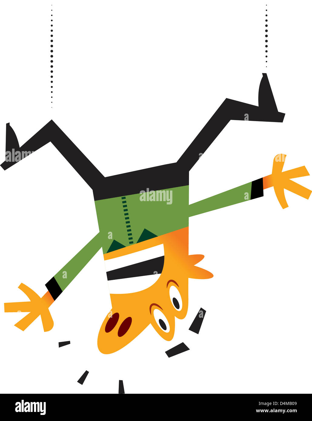 A man falling Stock Photo - Alamy