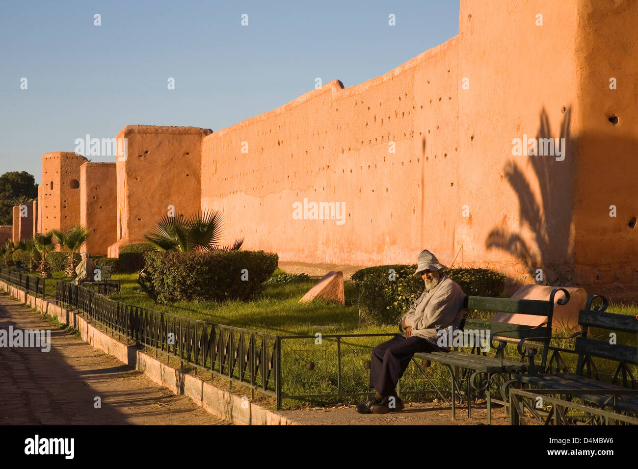 africa, morocco, marrakech, ancient walls Stock Photo - Alamy