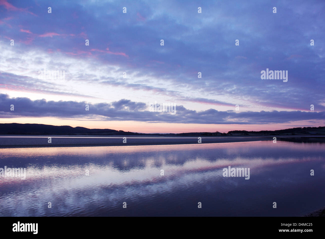 Reflected Sky over Water at Sunrise Stock Photo - Alamy