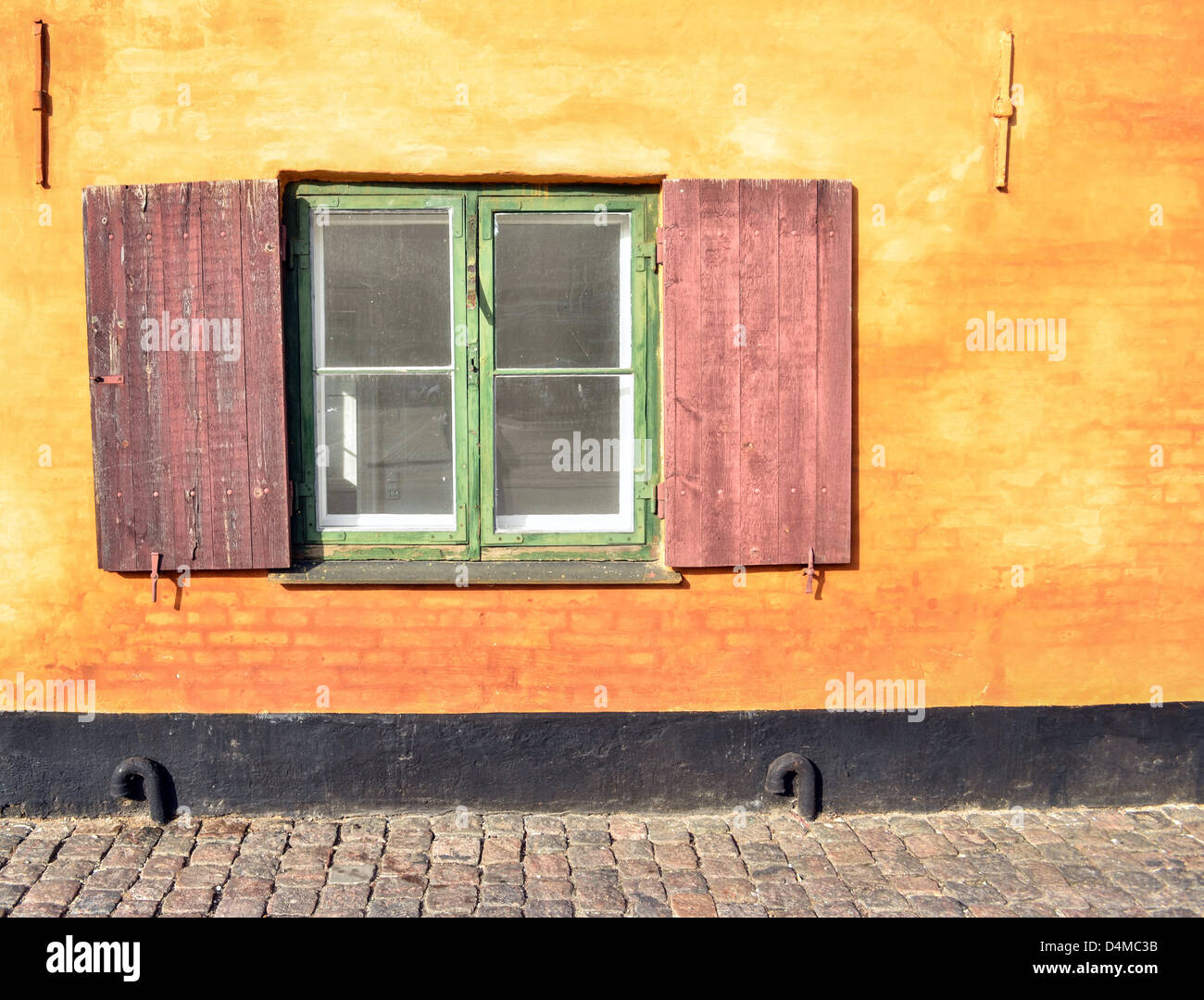 Traditional house window in Copenhagen - Denmark Stock Photo - Alamy