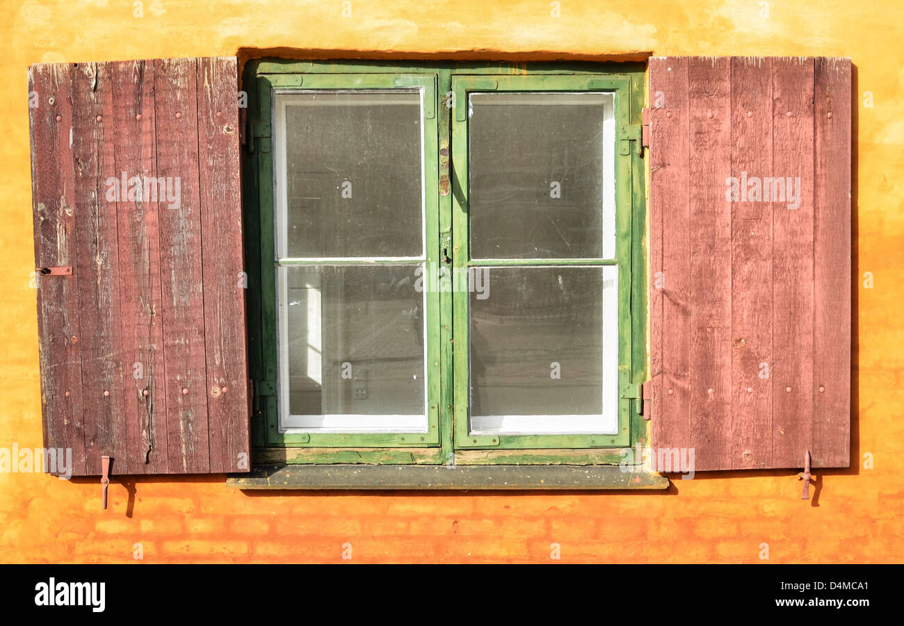 Traditional house window in Copenhagen - Denmark Stock Photo - Alamy