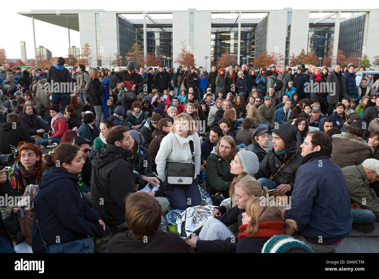 Berlin, Germany, Occupy movement in front of the Reichstag Stock Photo ...