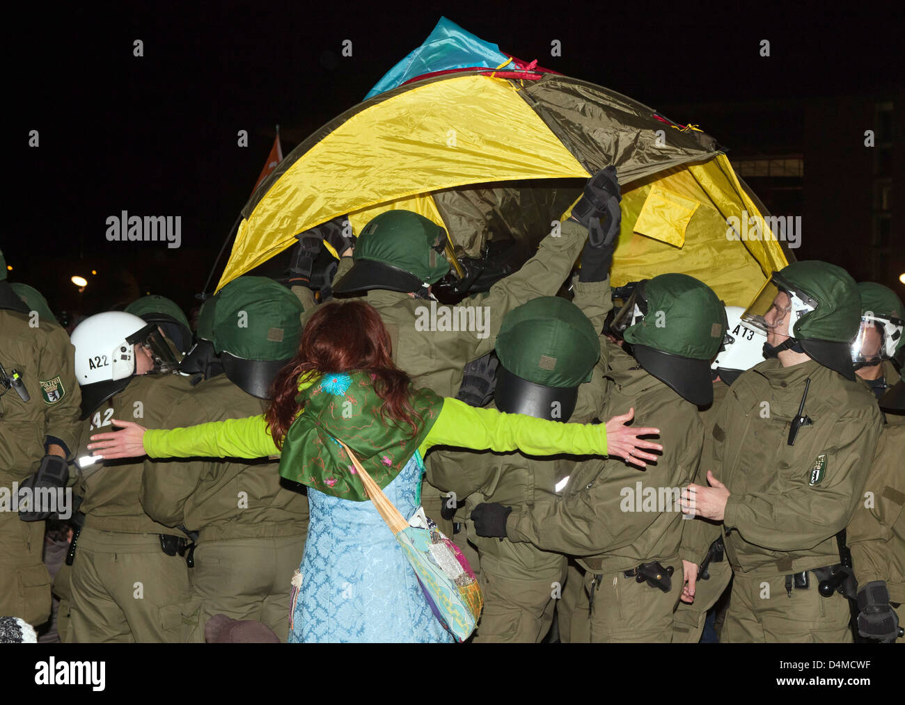 Berlin, Germany, Occupy movement in front of the Reichstag Stock Photo ...