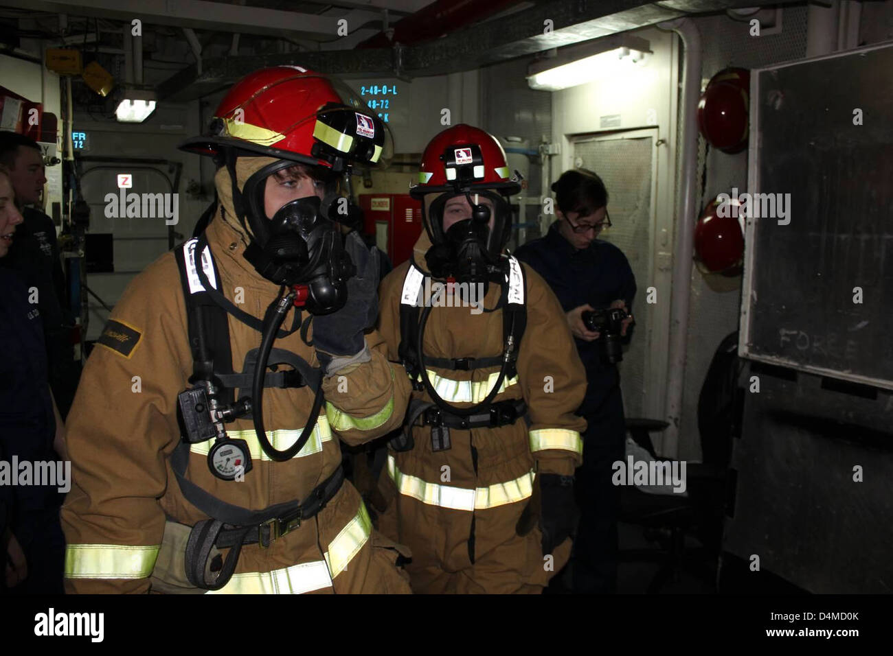 The crew of the U.S. Coast Guard Cutter Munro participated in a damage ...