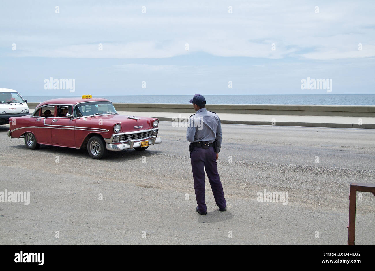 Cuba police car hi-res stock photography and images - Alamy
