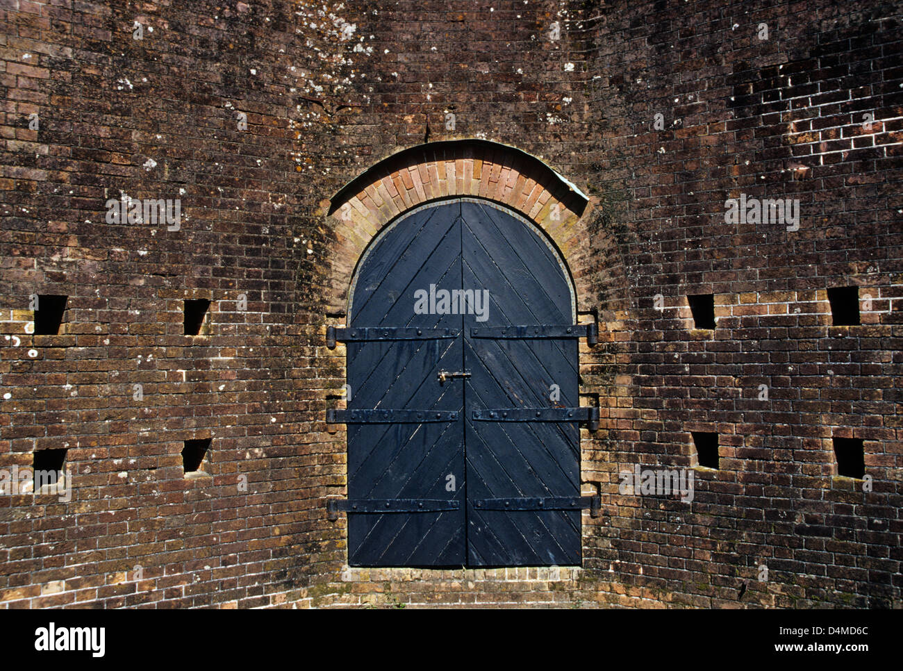 Fort Morgan door, Fort Morgan State Historic Site, Alabama Stock Photo ...