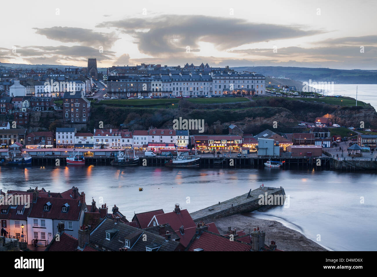 Whitby at night hi-res stock photography and images - Alamy