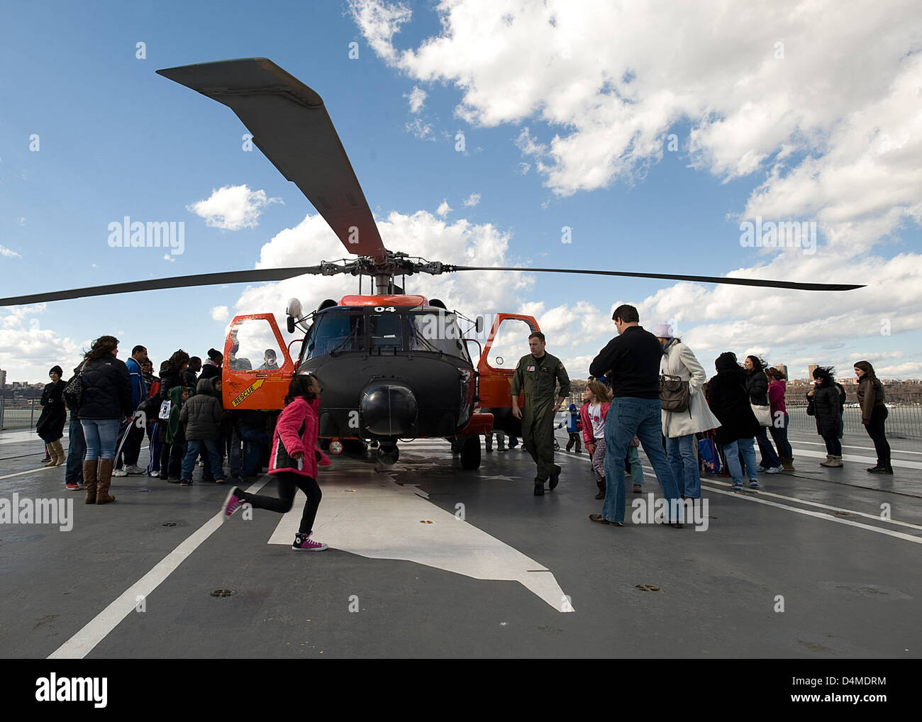 The U.S. Coast Guard Air Station Cape Cod visited the USS Intrepid in ...