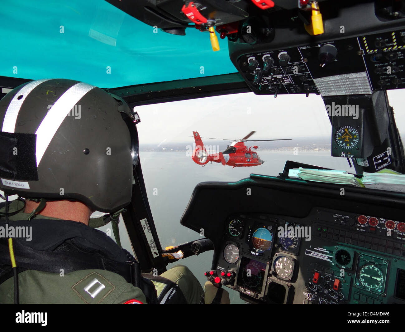 The U.S. Coast Guard's MH-65 Dolphin helicopter, based at Atlantic City ...