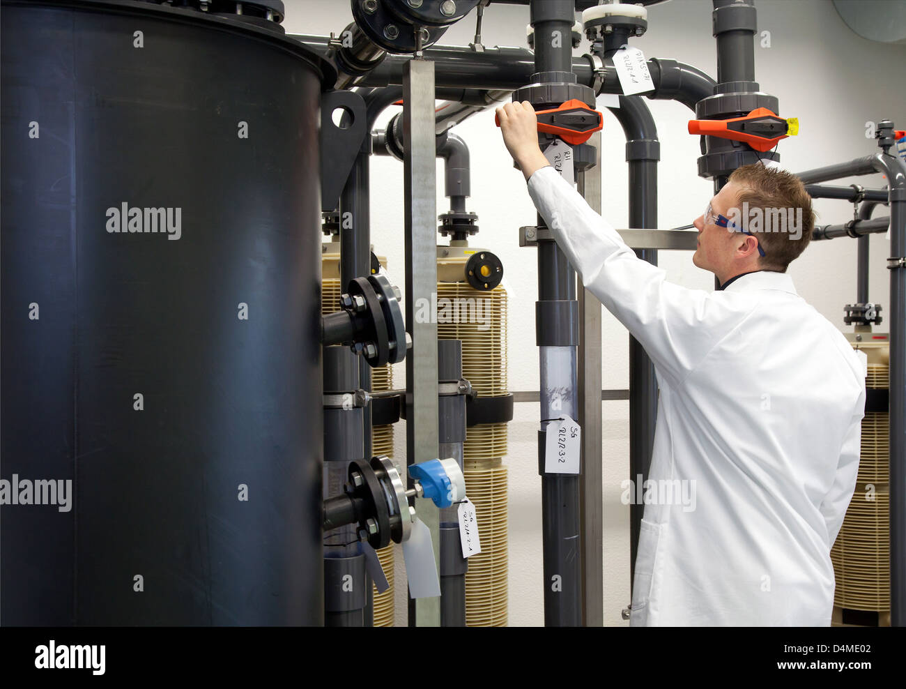 Oberhausen, Germany, redox flow battery test laboratory at Fraunhofer ...