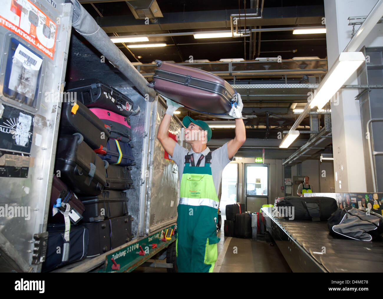 Duesseldorf, Germany, luggage sorting plant in Duesseldorf ...