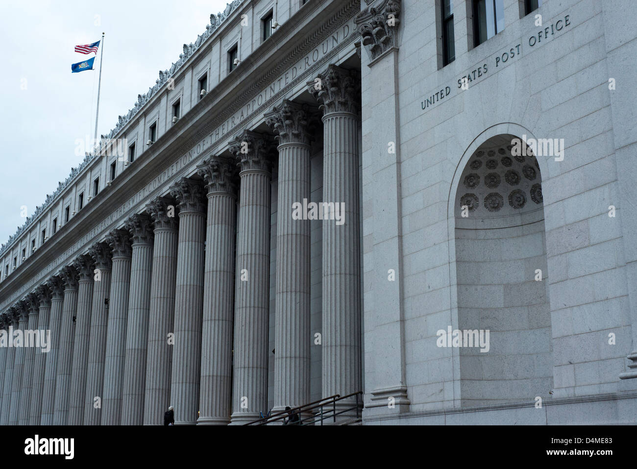 United States Post Office building in Lower Manhattan Stock Photo - Alamy