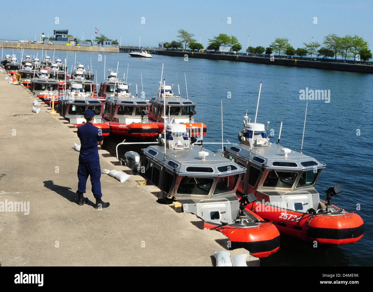 For the 2012 NATO Summit, Coast Guard small boats, including 25-foot RB ...