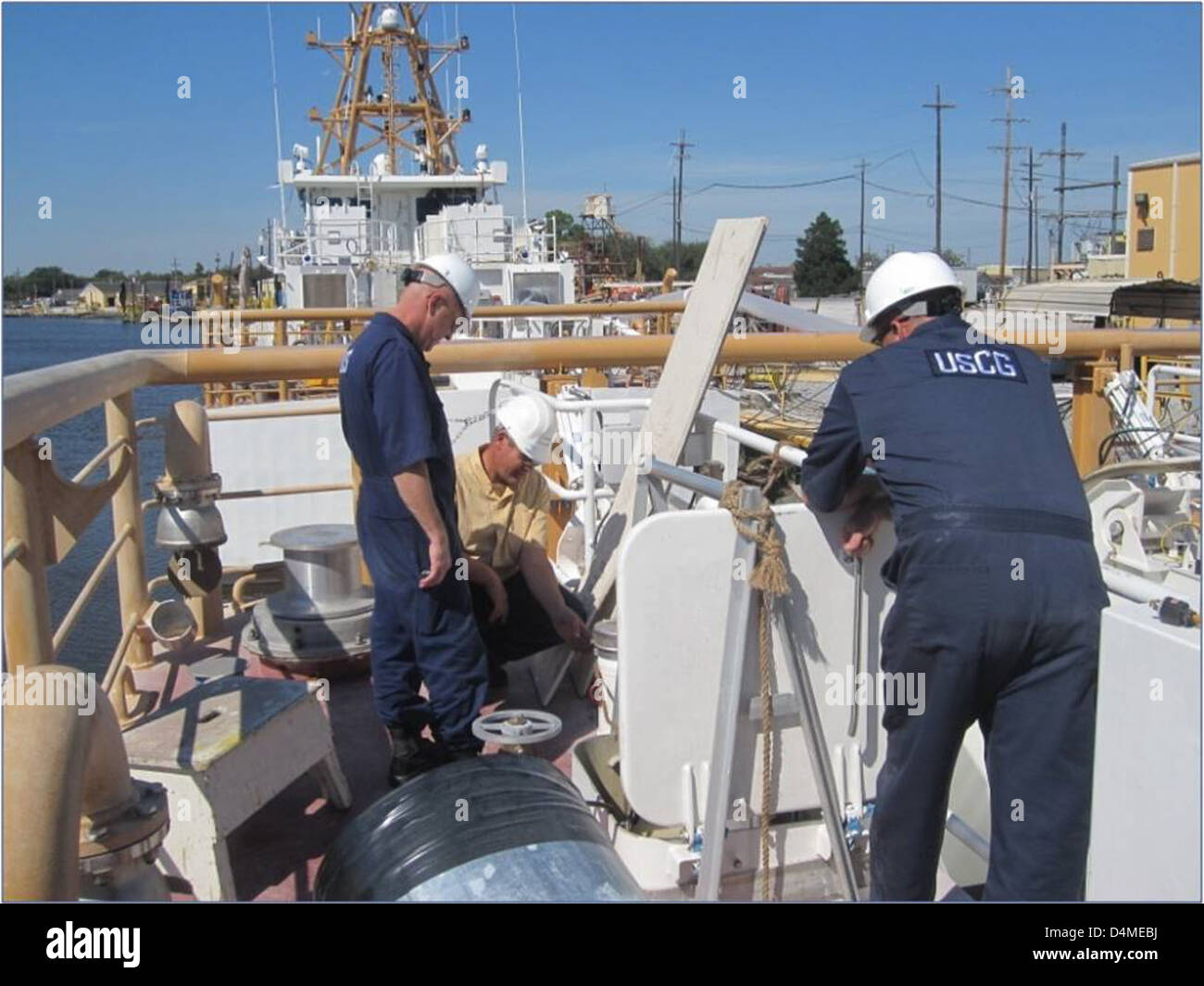 Coast Guard engineers Stock Photo - Alamy