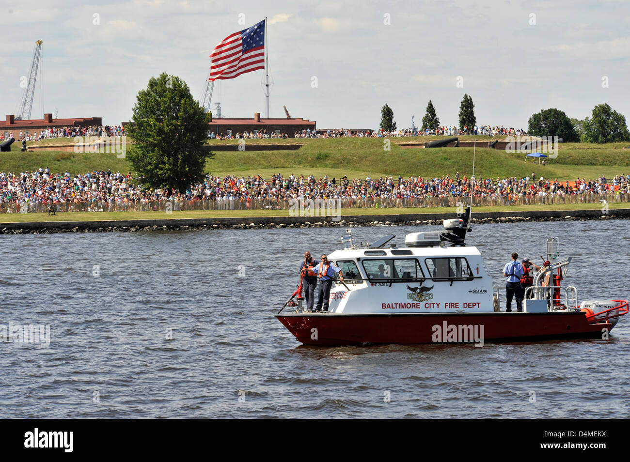 Fire Boat 1 from the Baltimore City Fire Department assisted in ...