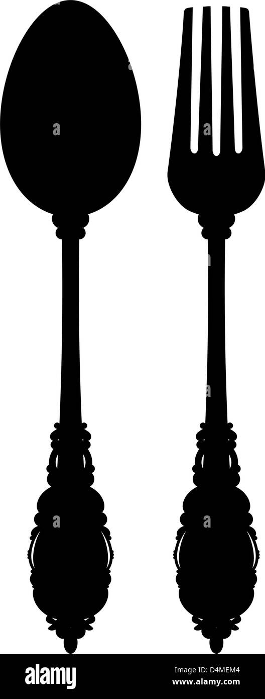 Cutlery art Cut Out Stock Images & Pictures - Alamy