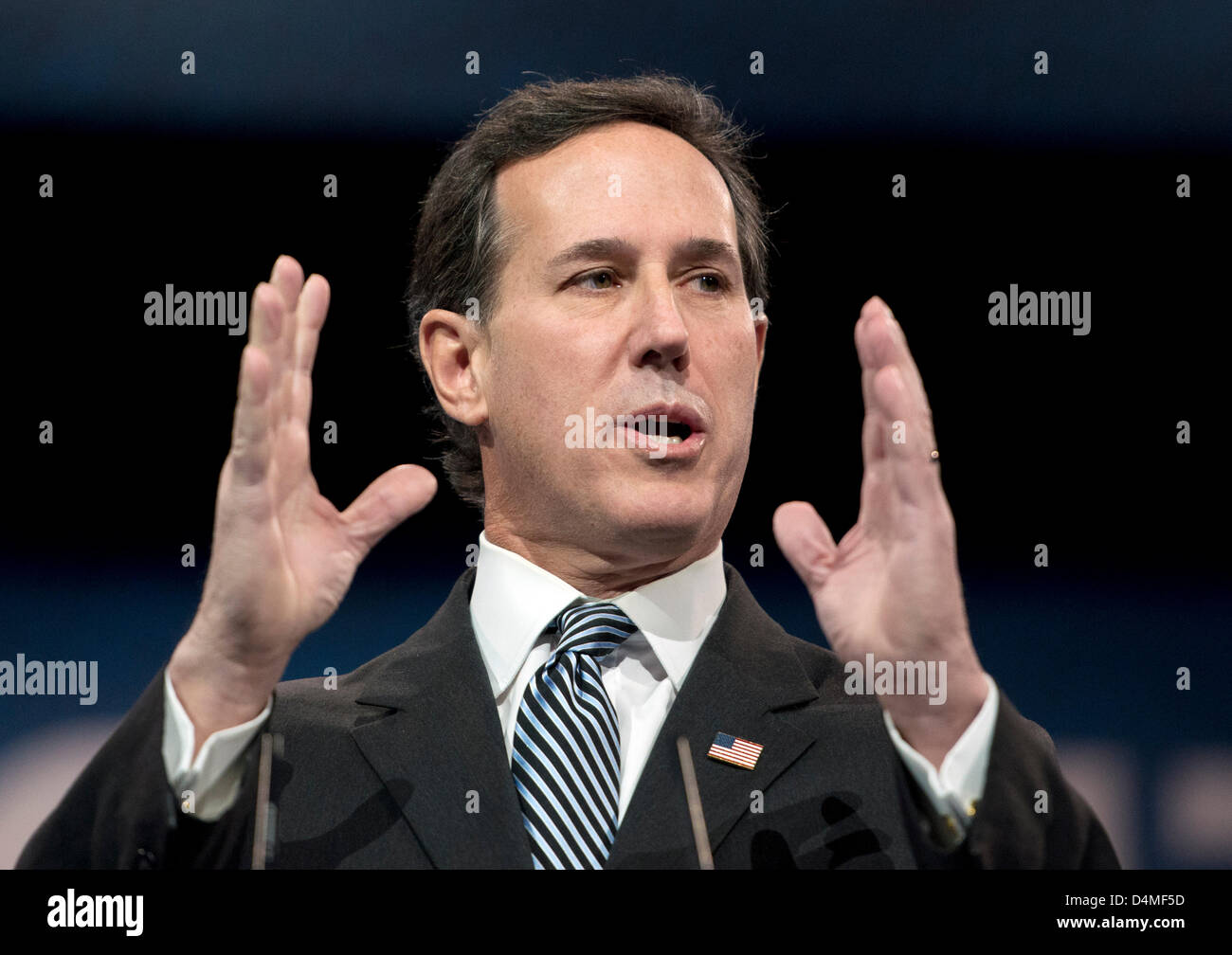 Former United States Senator Rick Santorum (Republican of Pennsylvania ...