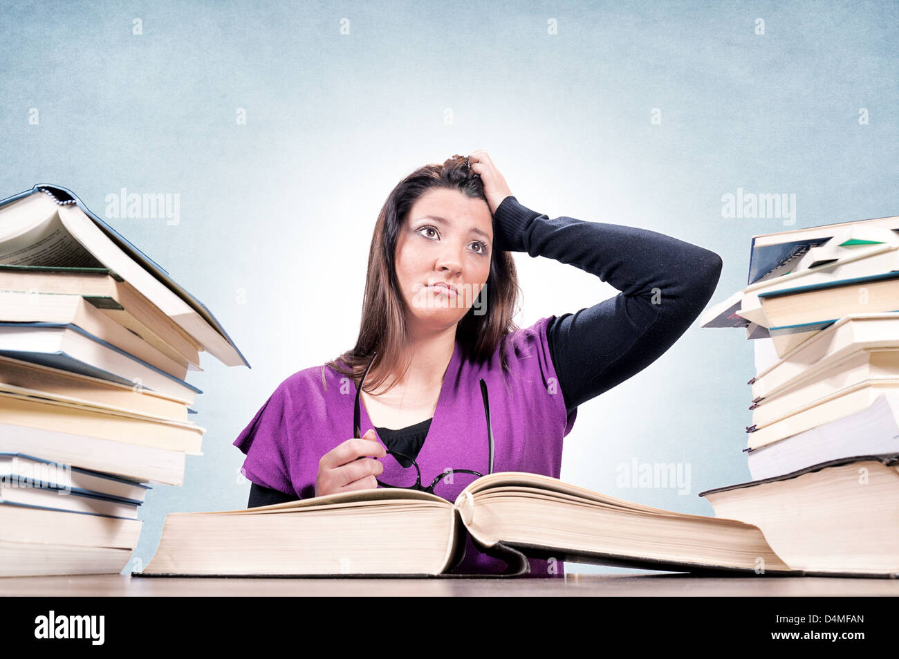 The student has a learning problem. Selective focus on the female ...
