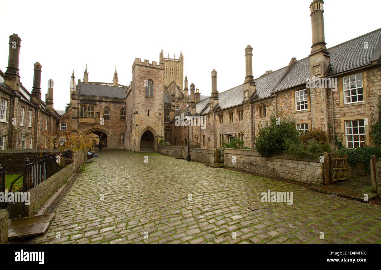 Vicars Close in Wells Somerset Stock Photo - Alamy