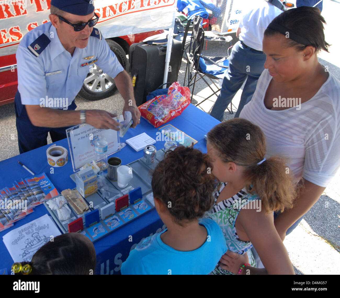 Teaching boating safety Stock Photo - Alamy