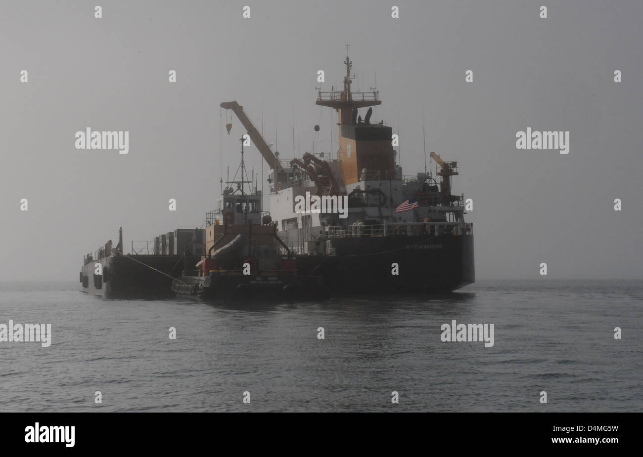The U.S. Coast Guard Cutter Sycamore anchors during the 2012 Coast ...