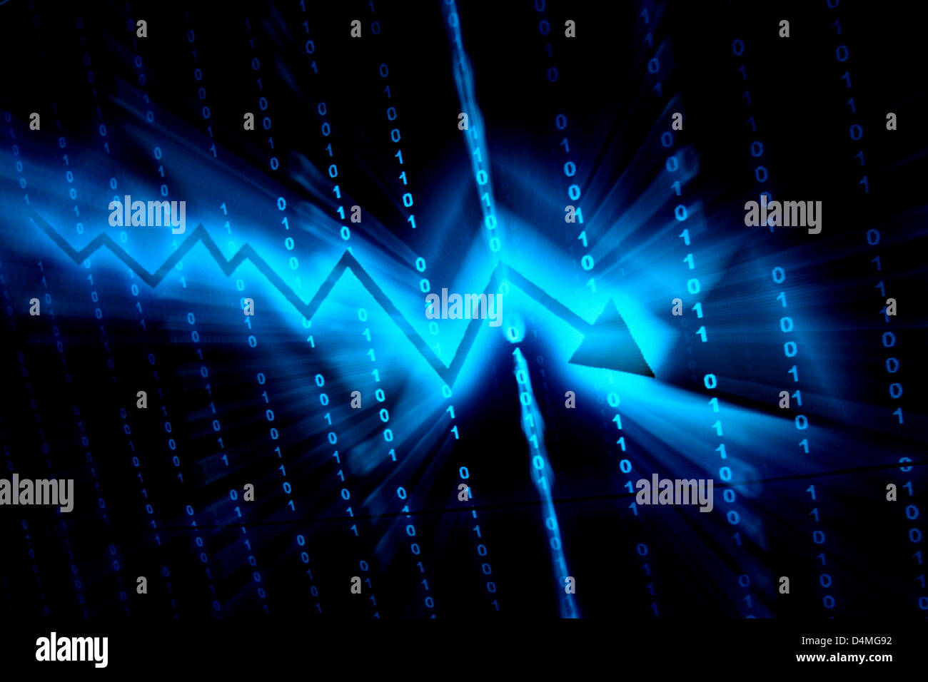 blue data space abstract financial background Stock Photo - Alamy