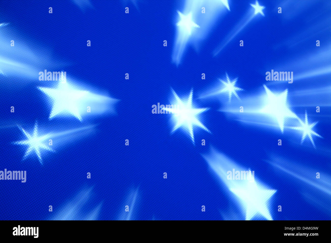 blue tech stars abstract background Stock Photo - Alamy