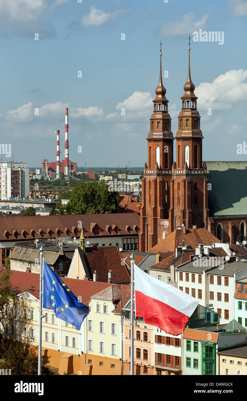 Opole, Poland, the Cathedral of the Holy Cross Stock Photo - Alamy