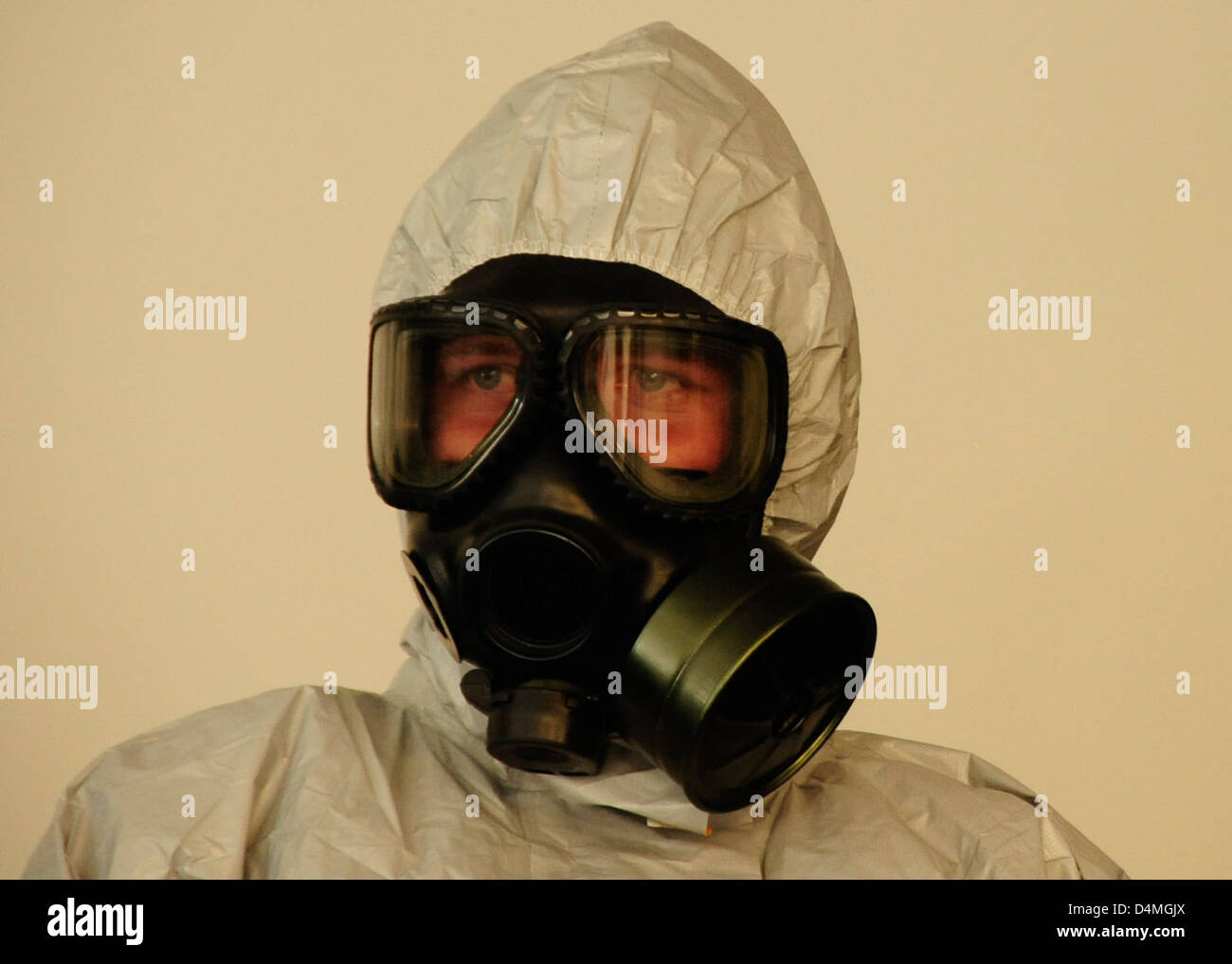 The U.S. Coast Guard conducts training in the use of gas masks and ...