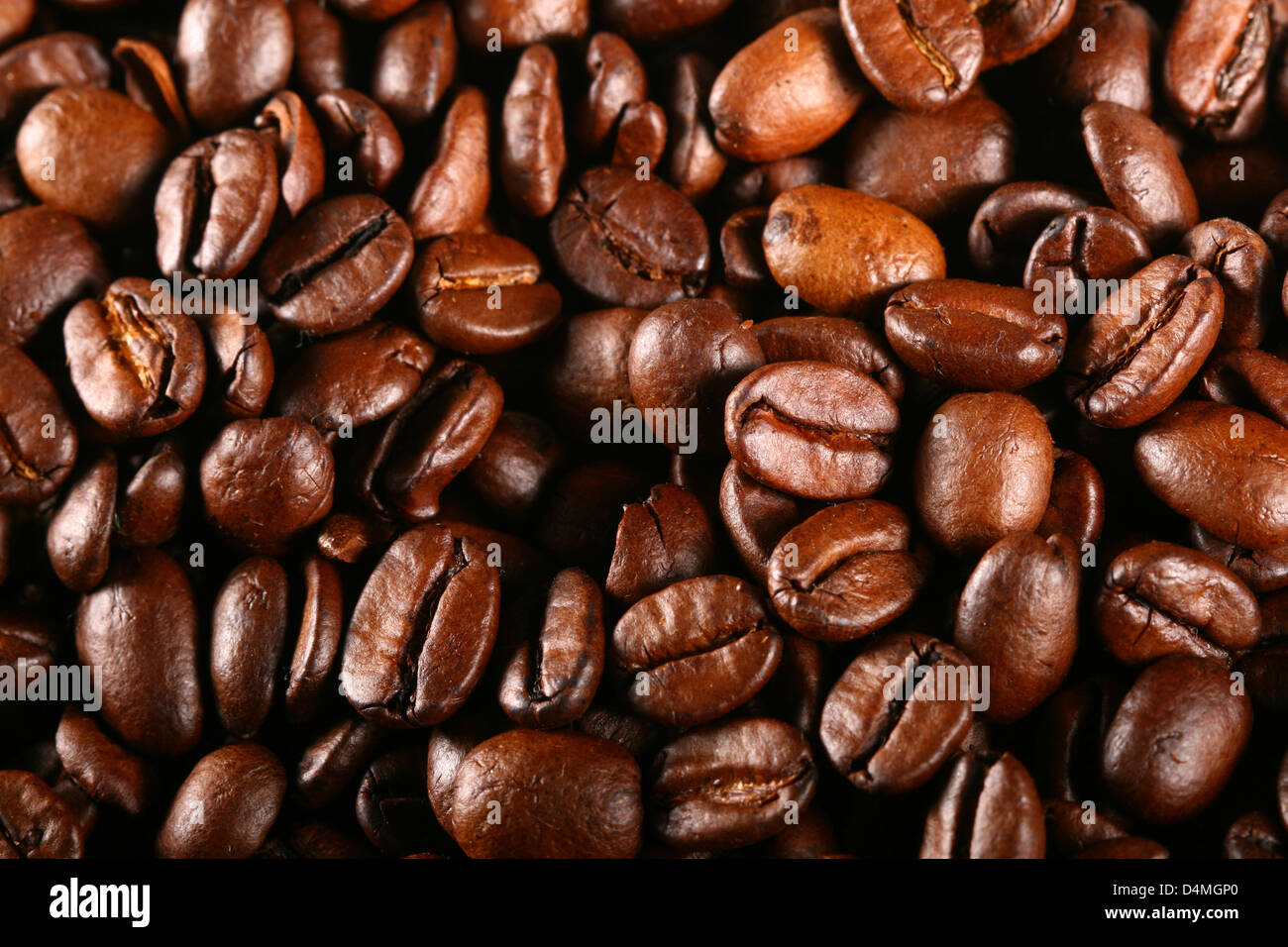 coffee beans detailed macro close up Stock Photo - Alamy