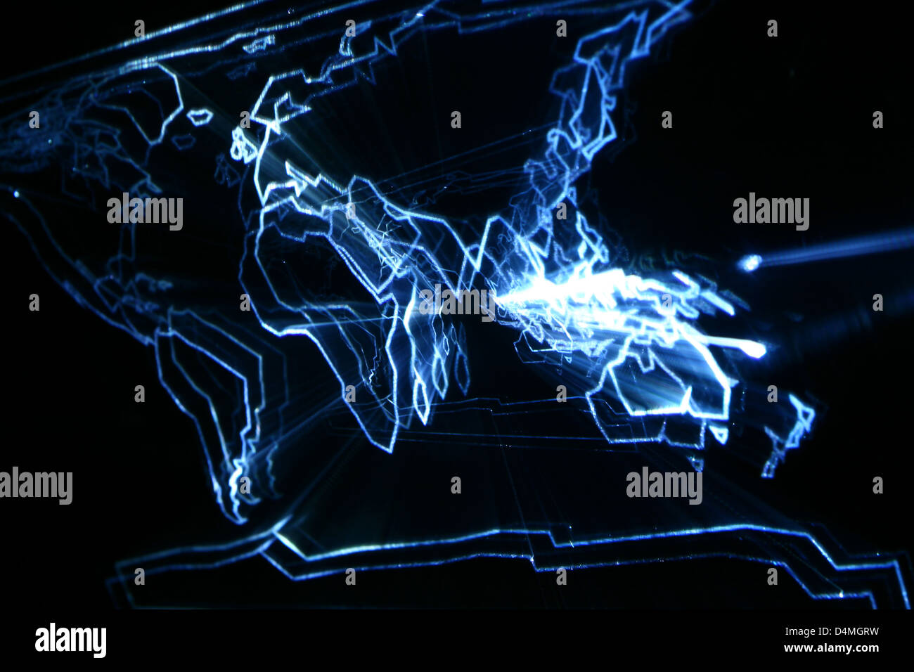 abstract map glow close up background Stock Photo - Alamy