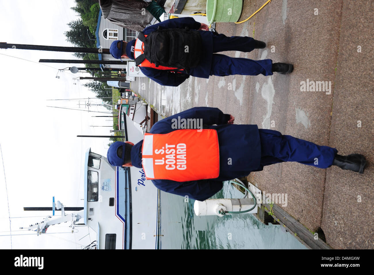 Coast guard personnel stand hi-res stock photography and images - Alamy