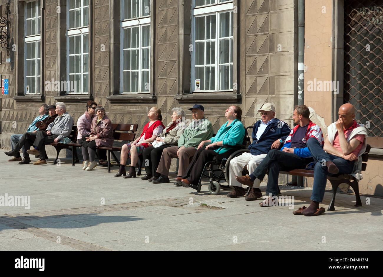 Gdansk people sitting hi-res stock photography and images - Alamy