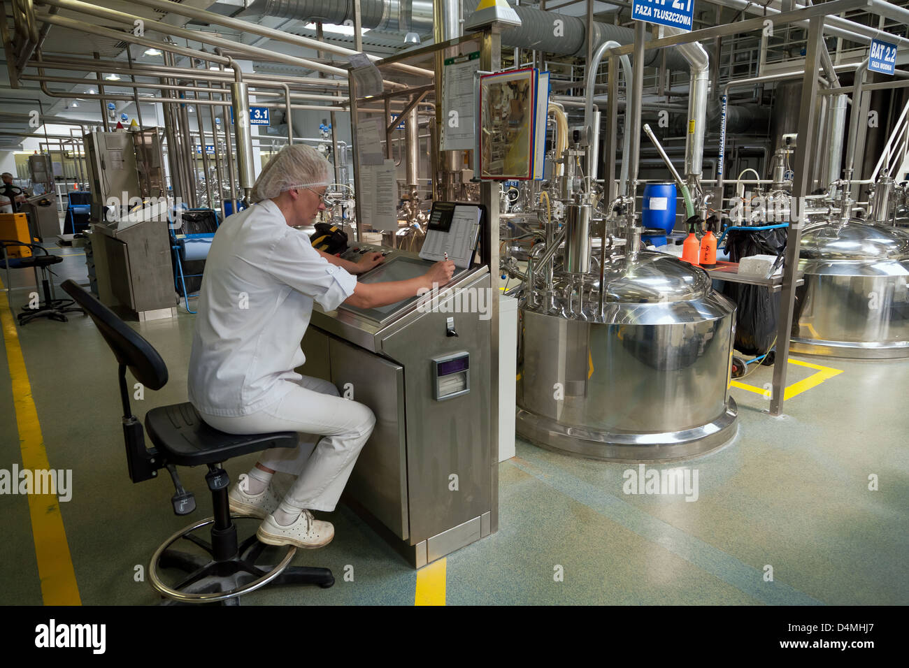 Poznan, Poland, production hall of Beiersdorf Manufacturing Poznan Sp ...